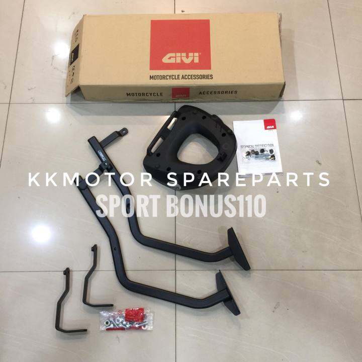 [HRV] SYM SPORT BONUS110 SYM SPORT MONORACK-J GIVI HEAVY DUTY RACK ORIGINAL GIVI 100% | Lazada