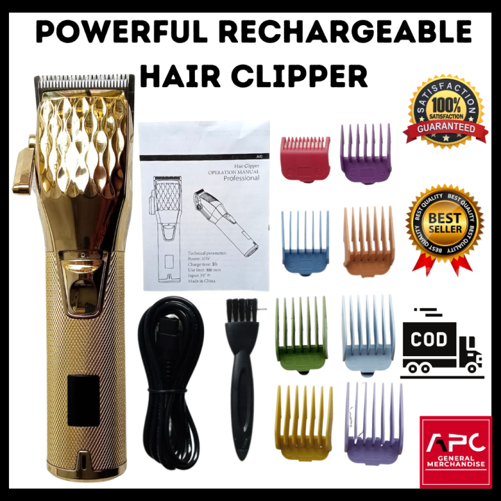 [APC] Professional Hair Clippers for Men Cordless Stainless Steel ...