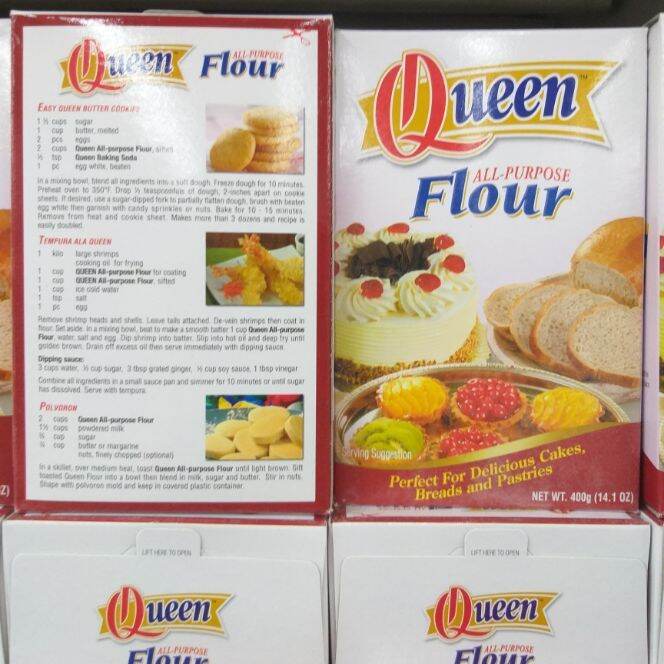Queen all purpose flour 400grams per pack | Lazada PH