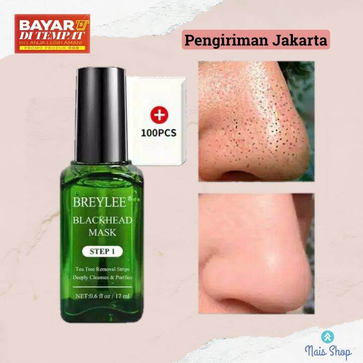 BREYLEE Blackhead Mask Step 1 + 100pcs Kertas Pengangkat Komedo ...
