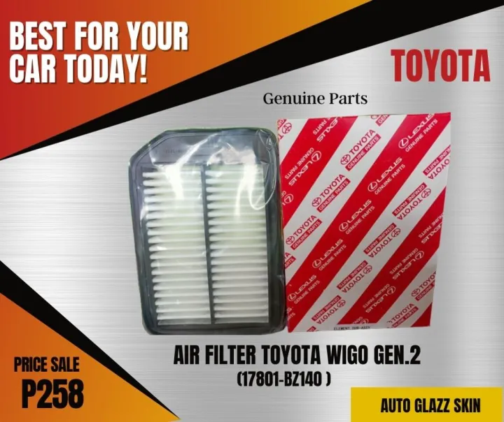 Air Filter Toyota Wigo Gen.2 Part No. 17801-BZ140 | Lazada PH