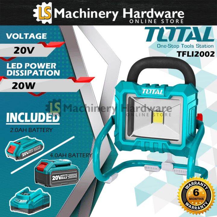 Total 20V Li-ion Cordless Work Lamp TFLI2002 - 6 Month Warranty | Lazada