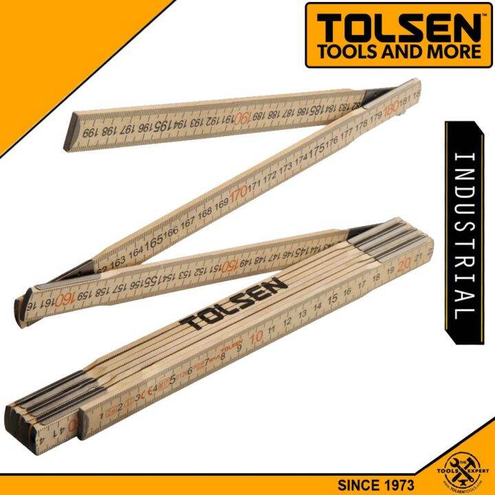 Tolsen Industrial Wood Folding Ruler (2M) 35046 durable | Lazada PH