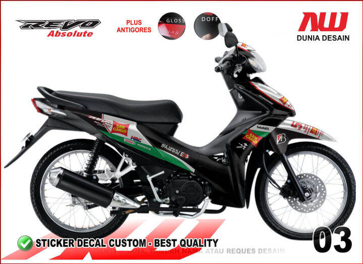 Sticker Decal REVO ABSOLUT Desain 03... Decal Honda Keren, Decal Kece ...