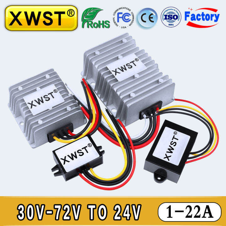 DC DC Converter 30V-72V 48V 60V to 24V Buck Power Supply Inverter 1-28A ...