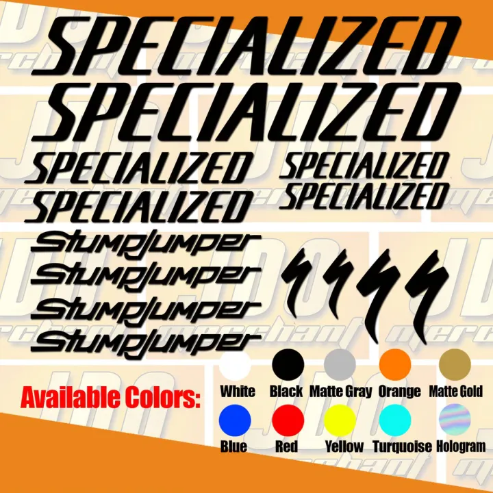 Wellsunny Specialized Stumpjumper bike Stickers Specialized Stumpjumper ...