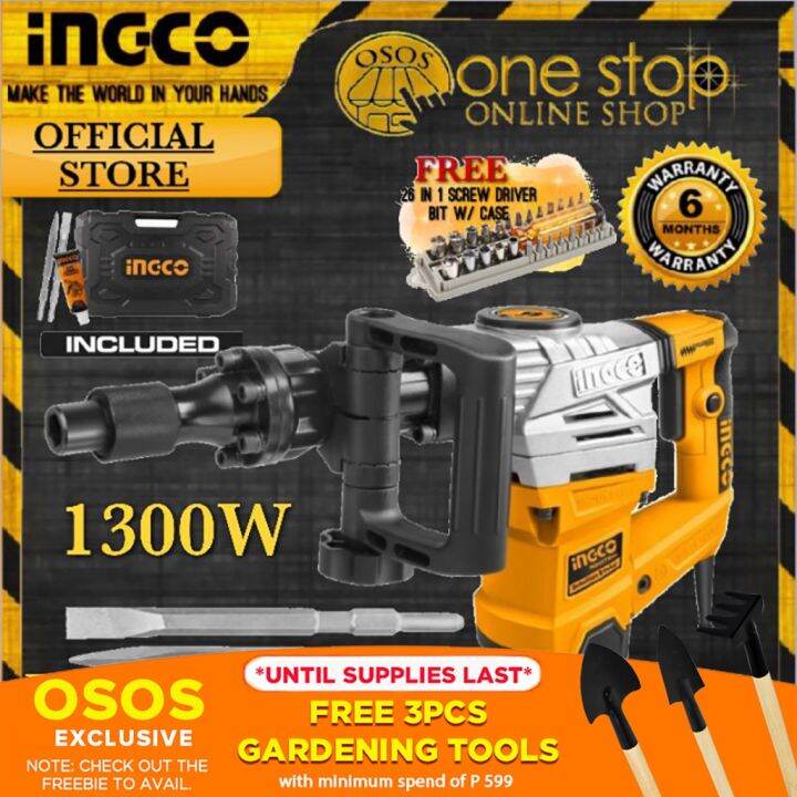 Ingco Original Demolition Breaker 1300W PDB13008 *OSOS* | Lazada PH