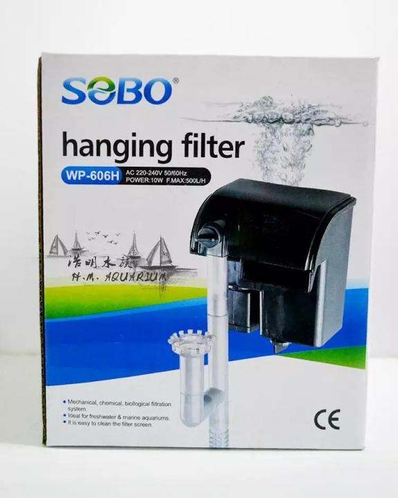 SOBO HANG ON FILTER WITH SKIMMER WP-303H 5W 280L/H For Aquarium | Lazada