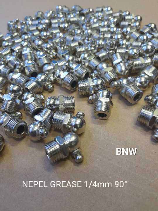 Nepel grease/nepel gemuk 1/4mm bengkok 90 derajat NPT | Lazada Indonesia
