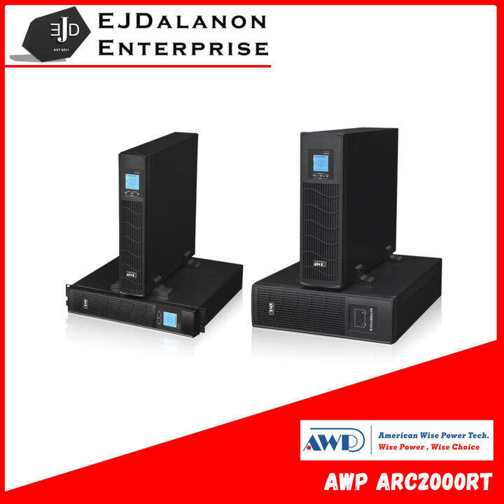AWP ARC2000RT ArcPure 1600W-2000VA UPS Pure Sine Wave with AVR ...