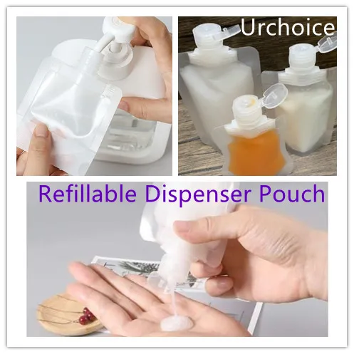 [READY STOCK] Refillable Empty Squeeze Pouches Containers Flip Cap for ...