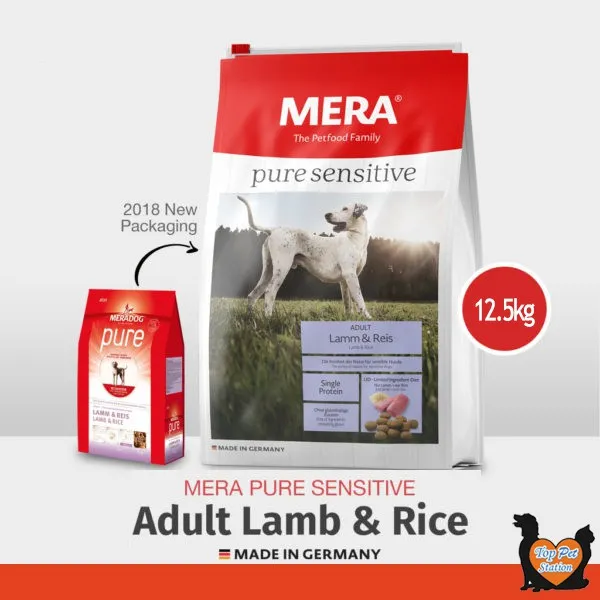 Mera Pure Sensitive – Adult Lamb & Rice 12.5KG | Lazada