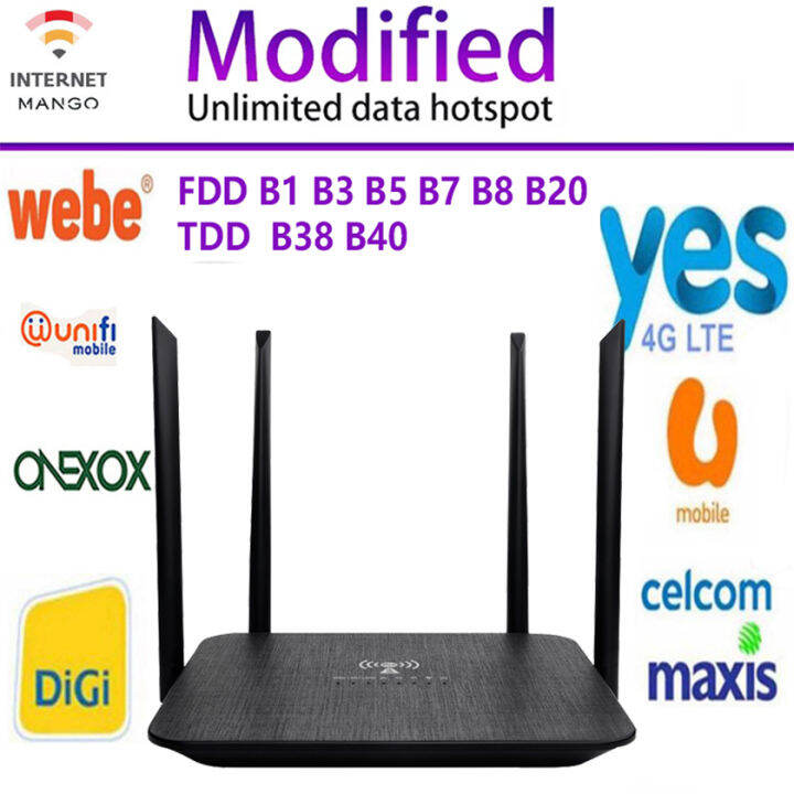 (New Modified)4G/LTE Unlocked Router Gateway 4G 3G Broadband Mobile ...