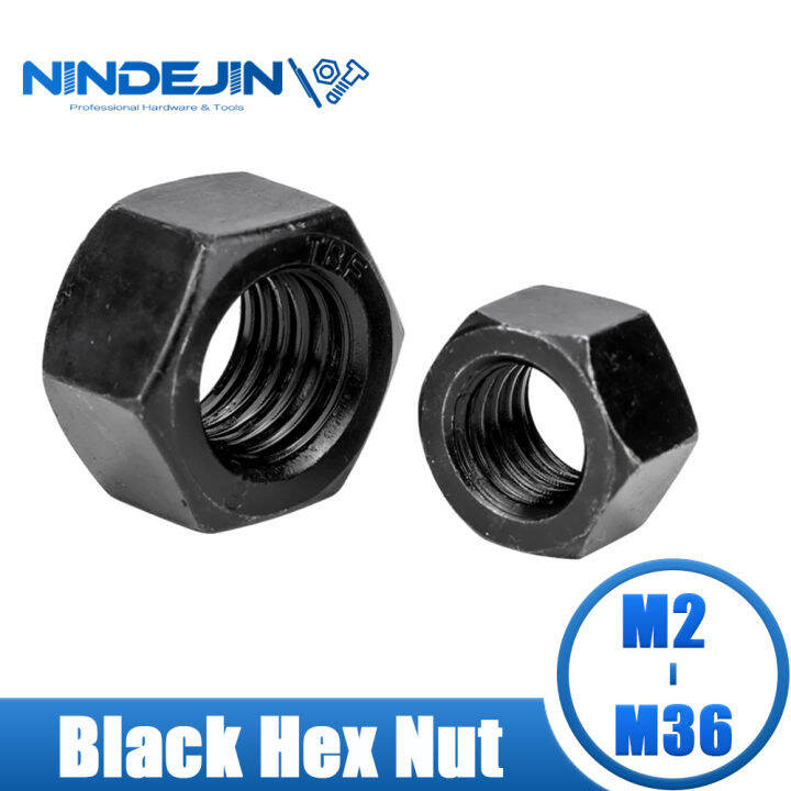 NINDEJIN Hexagon Hex Nuts M2 M2.5 M3 M4 M5 M6 M8 M10 M12 M14 M16 M18 M20 M22 M24 M27 M30 M36 ...