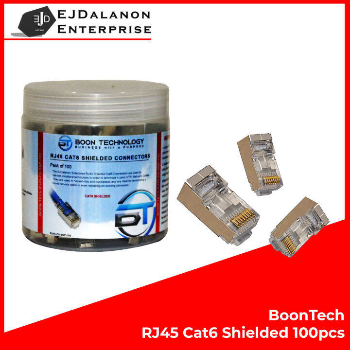BoonTech RJ45 Cat6 Shielded 100pcs | Shielded 100pcs | Sale | EJDalanon ...