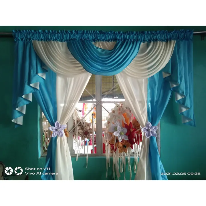 3 Loops, 2 Panel Curtain (Geena Cloth) | Lazada PH