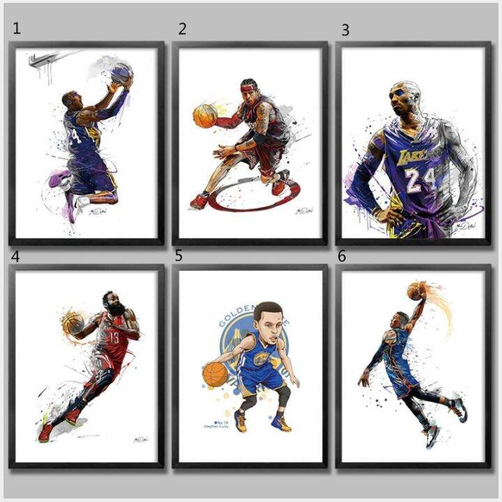 R Style NBA Basketball Allstar James Harden Kevin Durant LeBron James ...