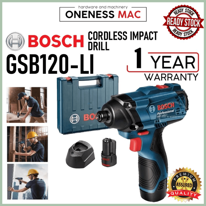 BOSCH GSB 120-LI Professional Cordless Impact Drill / Driver0 601 9G8 ...