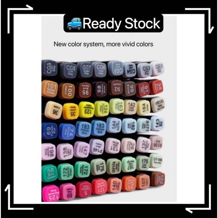 48 Marker Pen Touchfive Art Set Warna Touch Colour Stationery ...