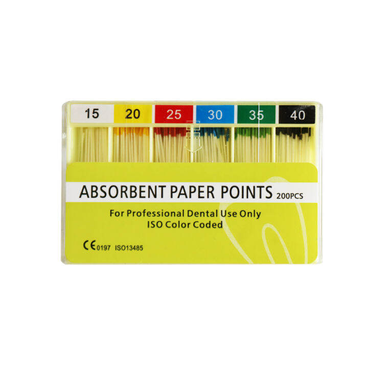 200pcs Absorbent Paper Points Products 0.02 Taper 15-40# | Lazada PH