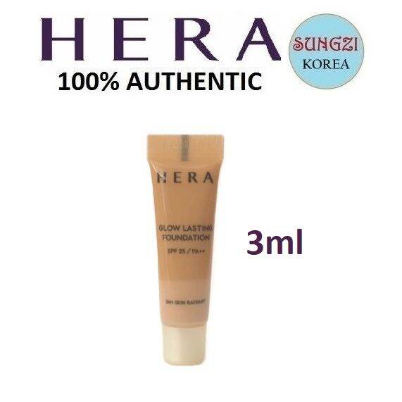 HERA Glow Lasting Foundation 3ml 23N1 Beige (2025) Korean Cosmetics | Lazada PH