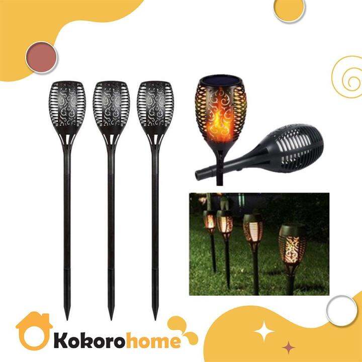 KOKORO LED Lampu Solar Pelita Waterproof Hari Raya Viral Flickering ...