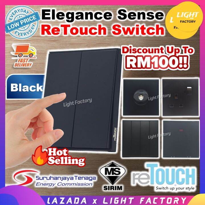 【SIRIM APPROVED】 RETOUCH ELEGANCE SENSE’S Wall Switches & Socket ...