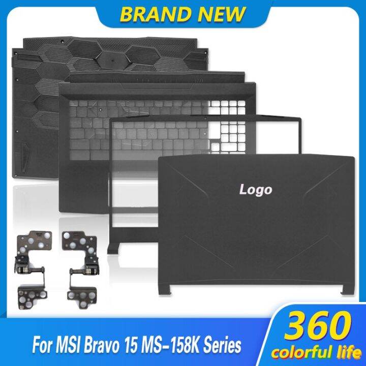 กรอบเคสด้านบนสำหรับ MSI Bravo 15 MS-158K แผ่นรองมือสำหรับคีย์บอร์ดผ้า ...