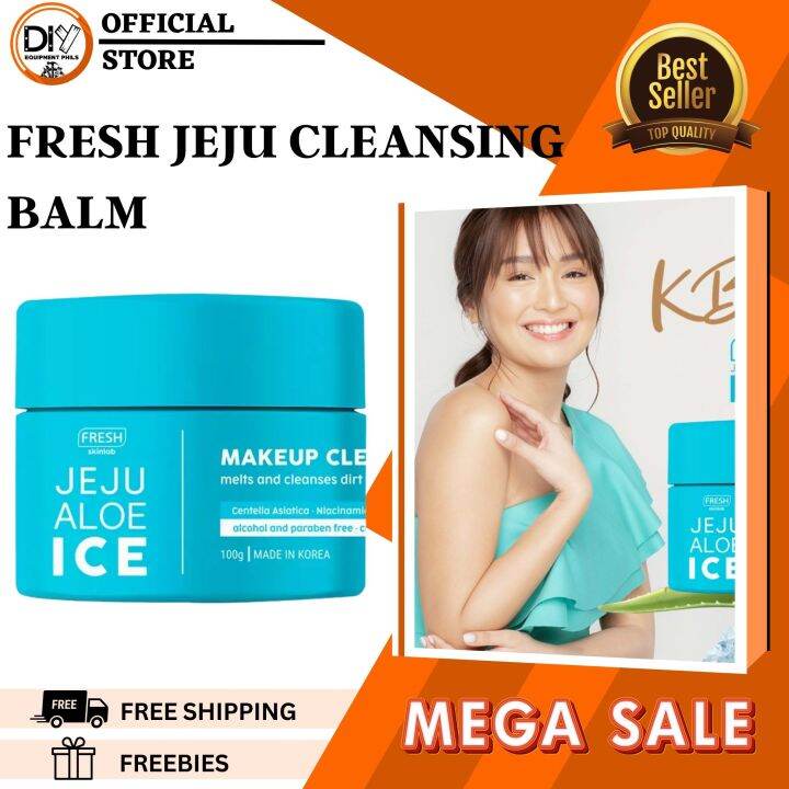 FRESH SKINLAB JEJU ALOE ICE MAKEUP CLEANSING BALM 100G WITH NIACINAMIDE COOLING SENSATION ...