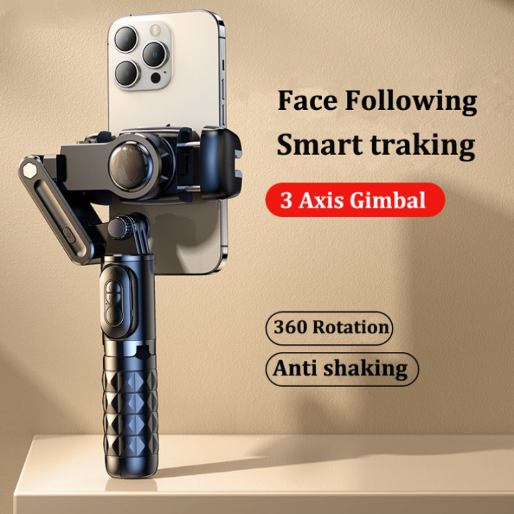 3-Axis Handheld Gimbal 360 Rotation Face Following shooting Smartphone ...