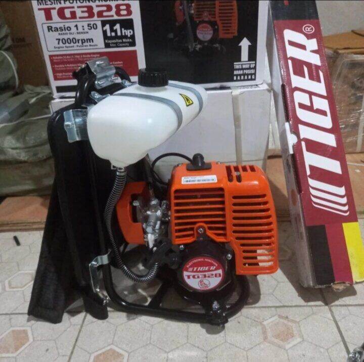 Mesin Potong Rumput Tiger 328 / Brush Cutter Tiger 328 2 tak | Lazada ...