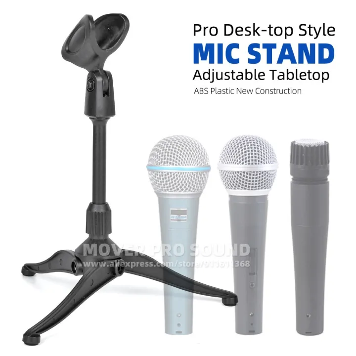 Tabletop Microphone Stand Boom Holder For Shure SM58 SM57 Beta 58A 57A ...