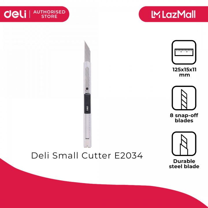 Deli Small Cutter (1 pc) 30-degree blade tip E2034 [75322034] | Lazada PH