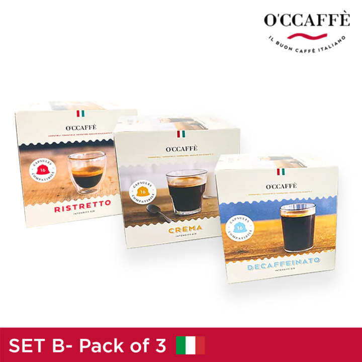 Occaffe Dolce Gusto Compatible Coffee Capsules - Ristretto, Crema ...