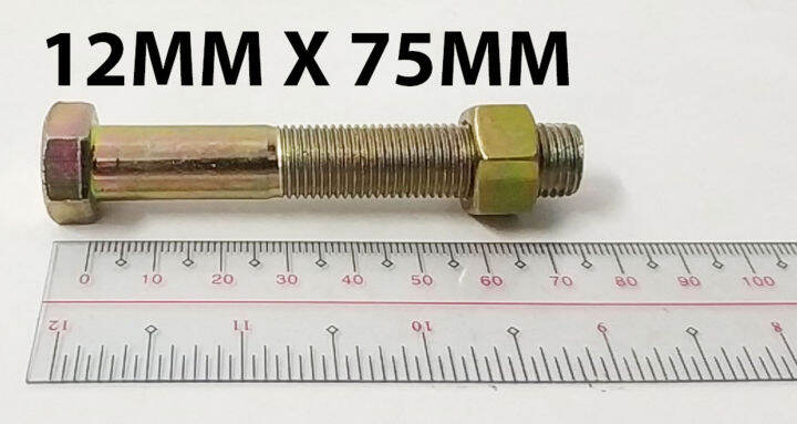 TETANIZED BOLT 12MM X 75MM WITH 1 PIECE NUT | Lazada PH