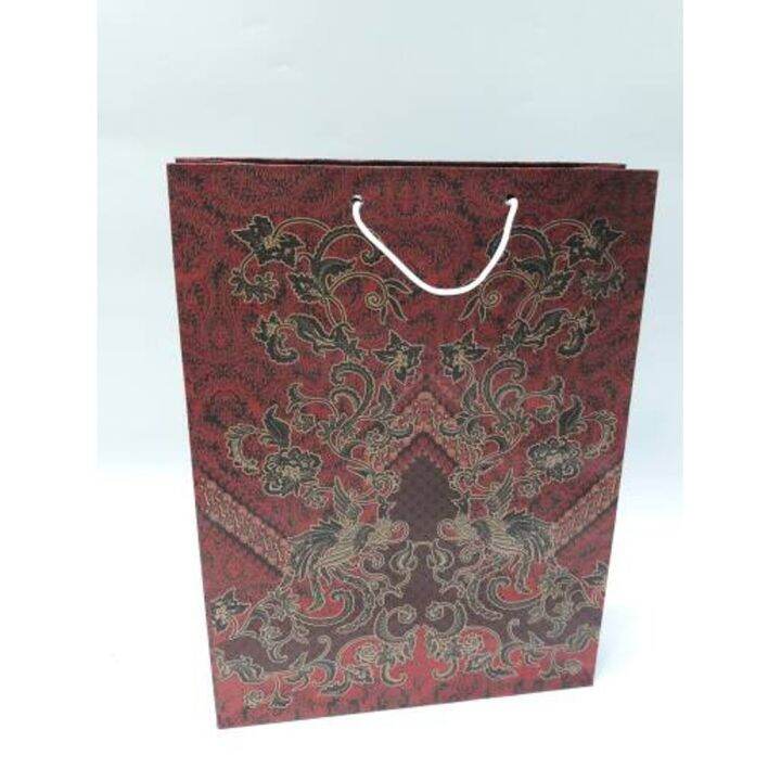 paper bag batik ukuran folio 40x 30 x10 cm ( isi 12 pcs) | Lazada Indonesia