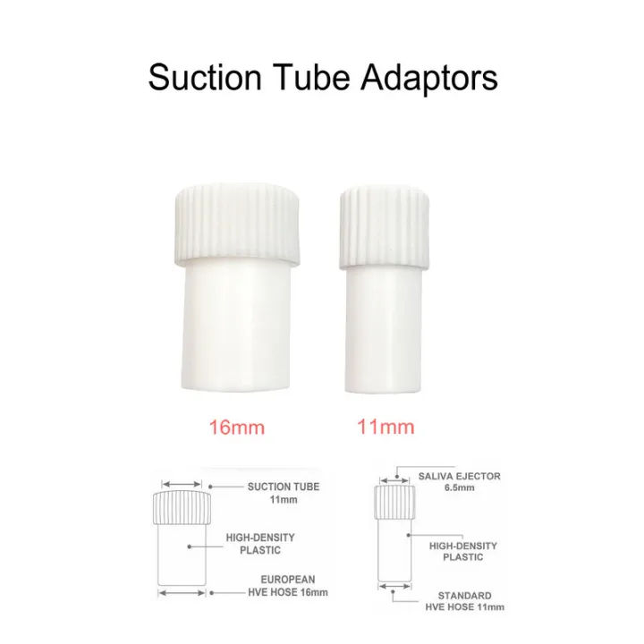 2pcs/lot Dental Suction Tube Convertor Plastic Saliva Swivels Ejector ...