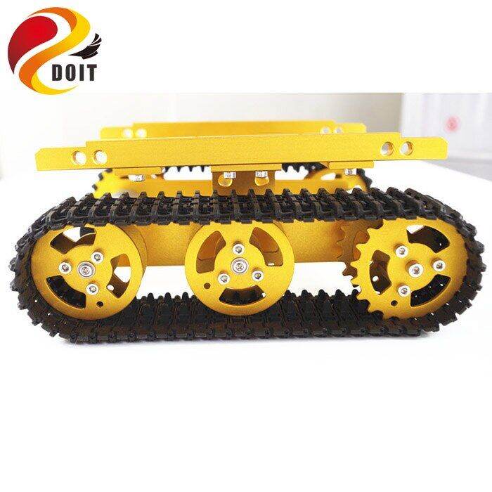T100 Robot Tank Car Chassis Crawler Tracked Model Caterpillar Chain ...