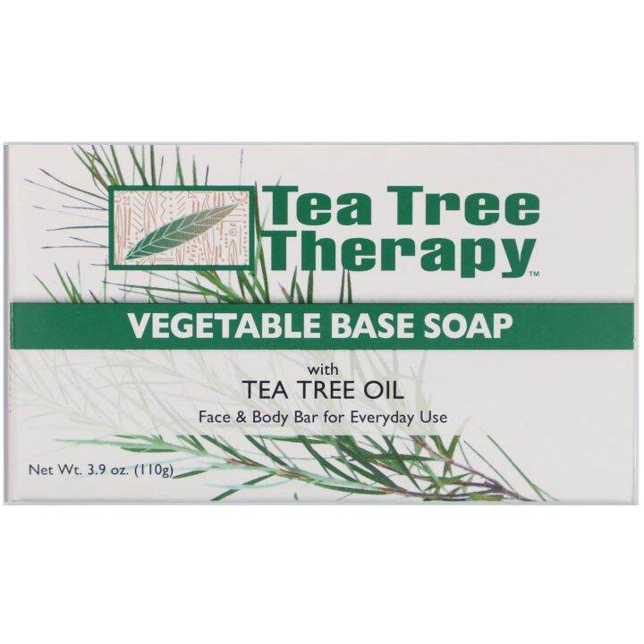 [PRE-ORDER] TEA TREE THERAPY VEGETABLE BASE SOAP WITH TEA TREE OIL 3 ...