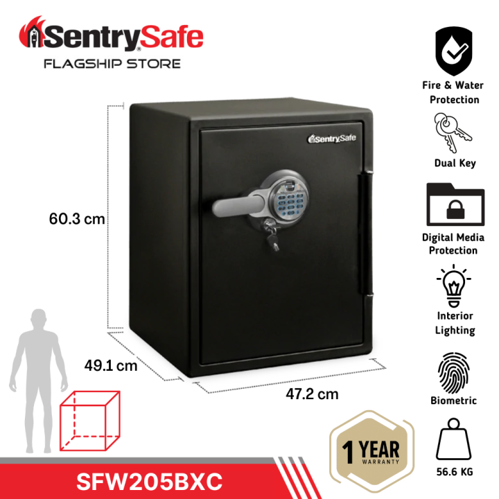 SentrySafe - SentrySafe SFW205BXC Biometric Fire Security Safe | Lazada Singapore