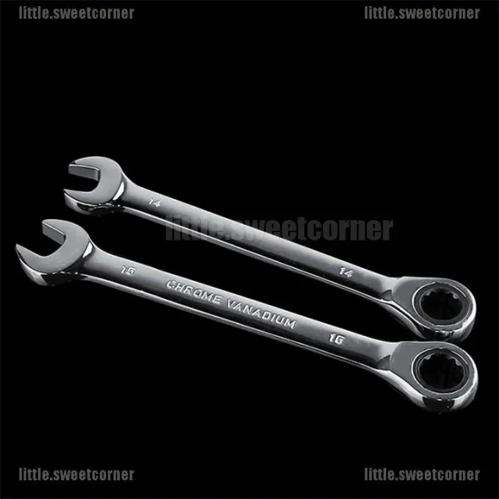 [Sweet] 6mm-32mm Steel Metric Fixed Head Ratchet Spanner Gear Wrench ...