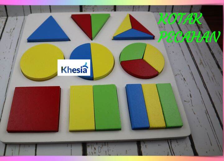 Yuk Belajar Pecahan Pakai Mainan KOTAK PECAHAN Ini, Mainan Montessori ...