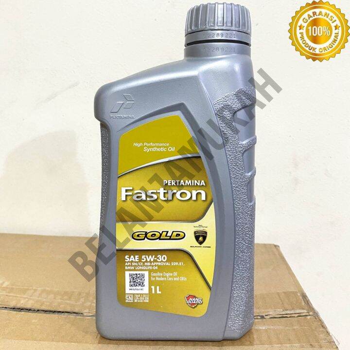 Oli FASTRON GOLD SAE 5w-30 1 Liter 100% ASLI | Lazada Indonesia