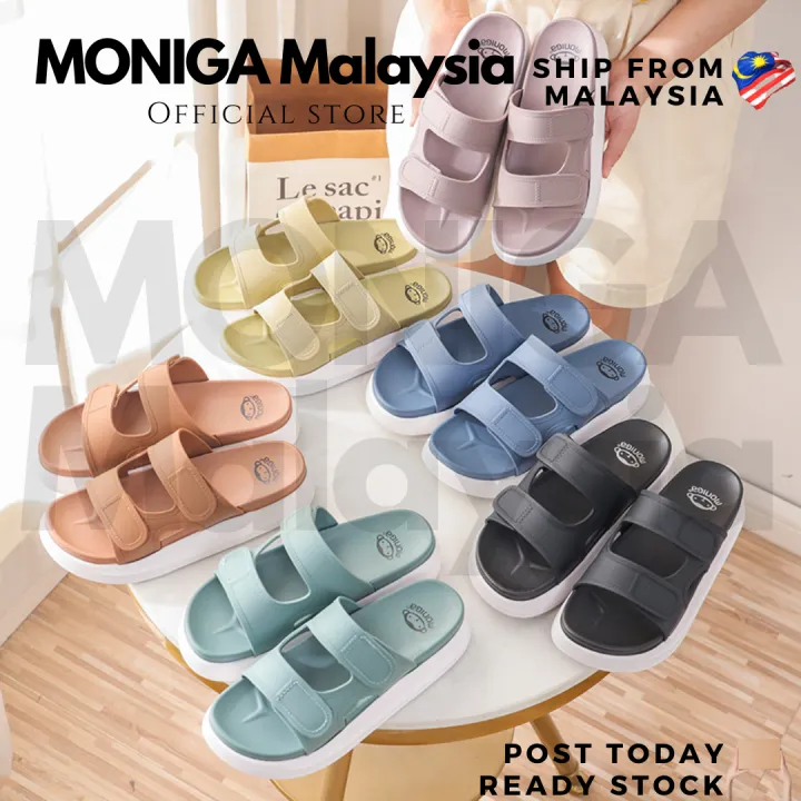 MONIGA - Koleksi Baru Magic Tape Sandal Perempuan Premium | All-New ...