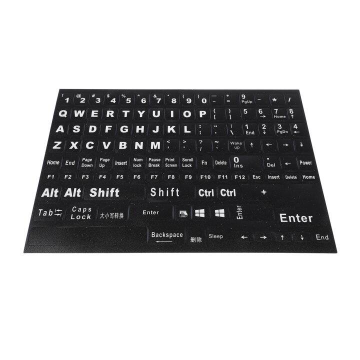 Keyboard Stickers Laptop Letter Decals Replacement Labels Cover Dark ...