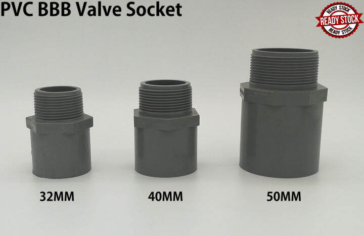 32MM 40MM 50MM PVC PIPE FITTING BRAND BBB (BINA) VALVE SOCKET | PAIP AIR FITTING KELABU | Lazada