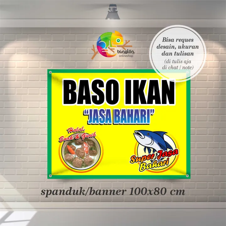 Spanduk, Banner Baso Ikan | Lazada Indonesia