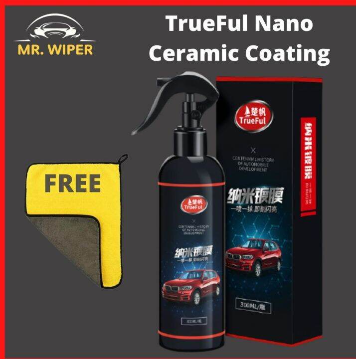 🔥MR WIPER🔥 TrueFul NANO SUPER CERAMIC CAR COATING SPRAY PAINT CRYSTAL NANO NANOTECH WAX POLISH ...