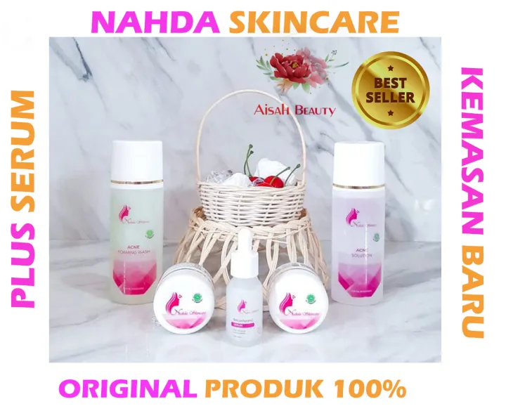 NEW Nahda skincare PLUS SERUM 100% original ( promo ) bpom paket acne dan normal | Lazada Indonesia