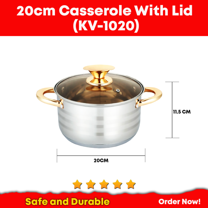 Kaisa Villa Stainless soup pot and cooking pot with lid stainless pots ...